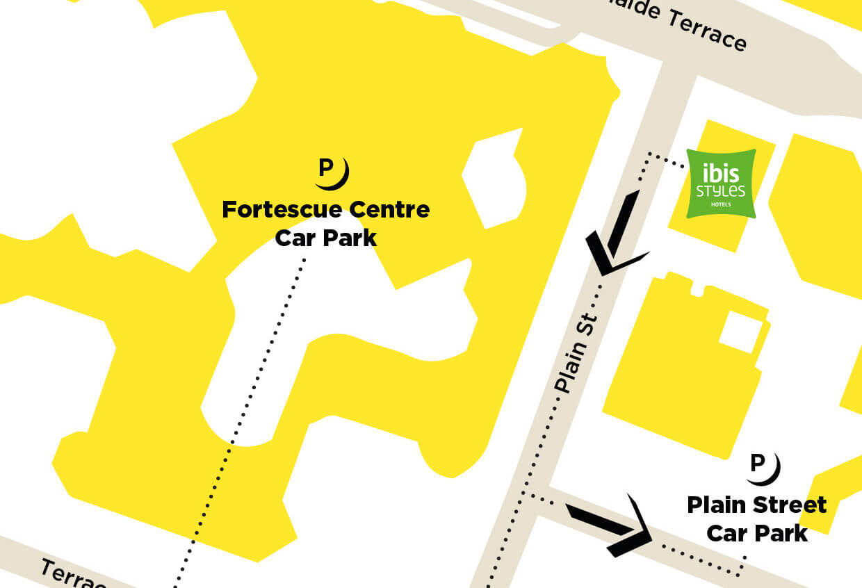 Getting Here - ibis Styles East Perth Hotel